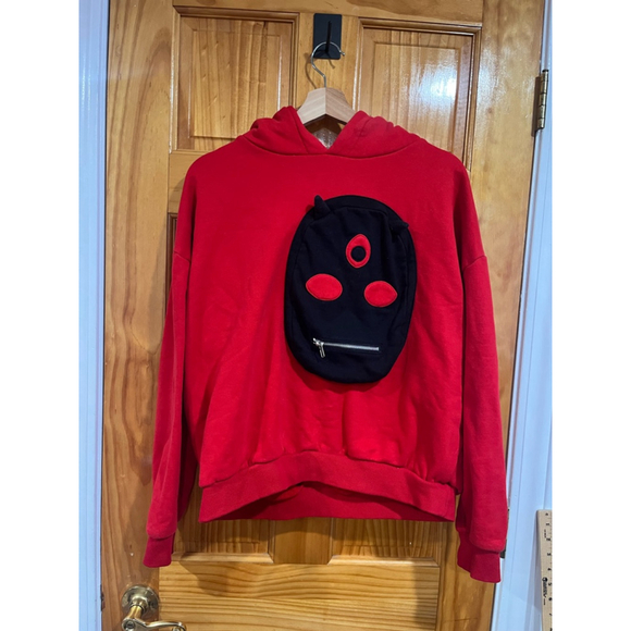 Syckli | Sweaters | Rare Syckli Red Demon Pullover Size Medium | Poshmark